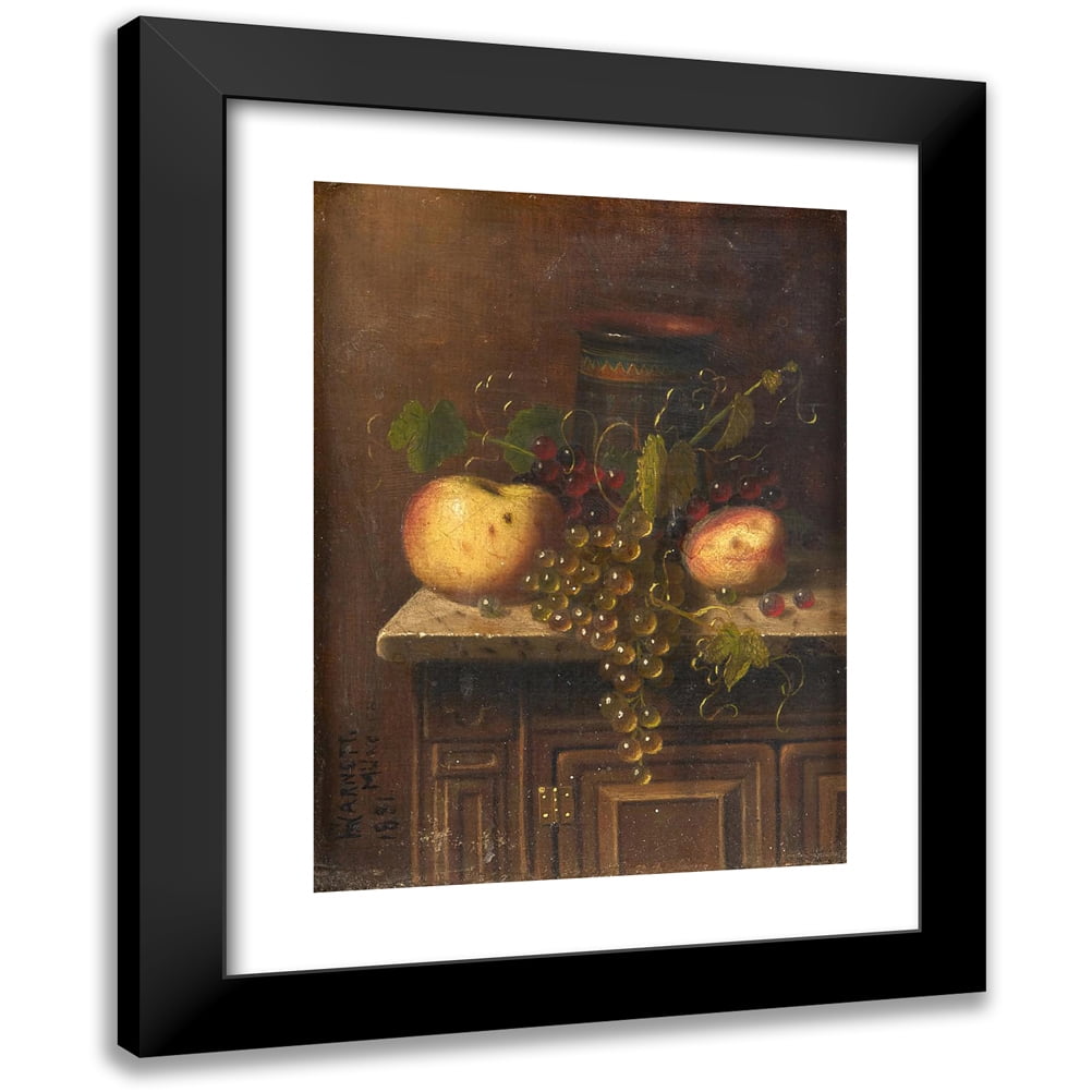 William Michael Harnett 14x18 Black Modern Framed Museum Art Print ...