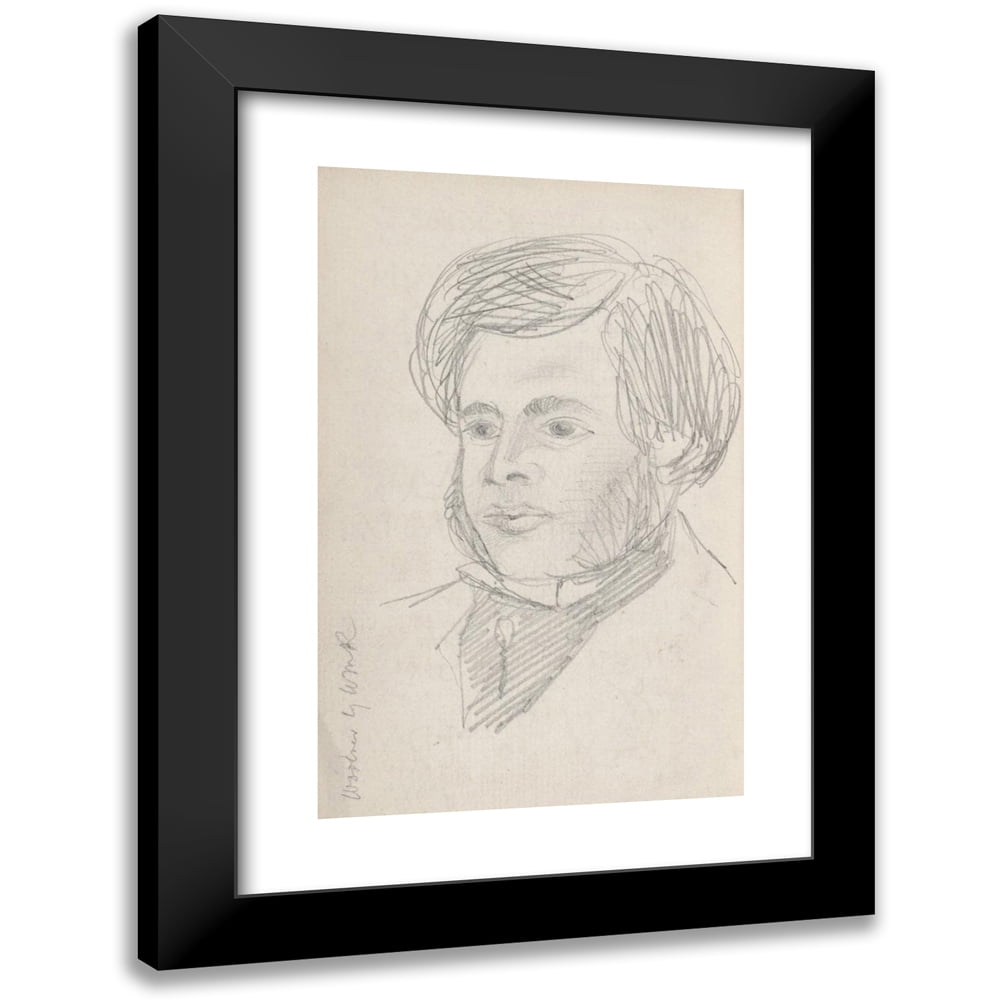William Michael Rossetti 11x14 Black Modern Framed Museum Art Print ...