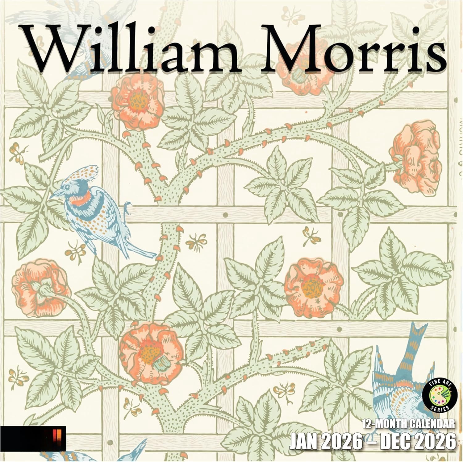 William Morris 2026 Wall Calendar 12 Month | 12" x 24" Open | Thick ...