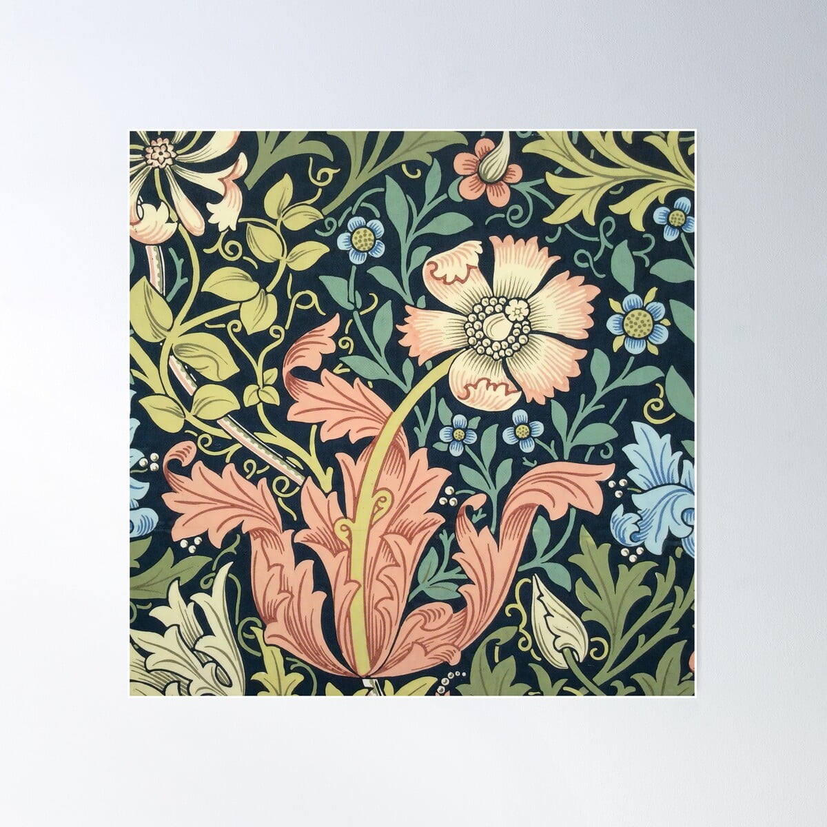 William Morris Artwork William Morris Original Painting Poster Wall Art, Modern Wall Decor For ...