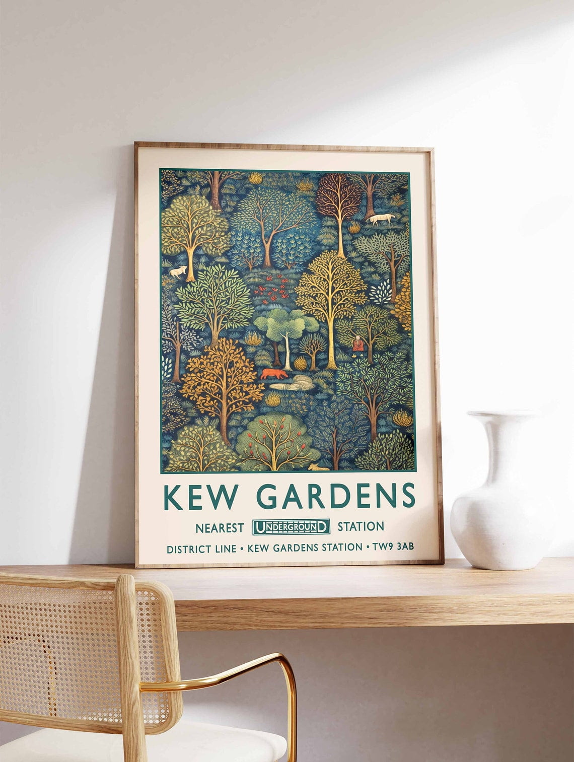 William Morris Country Garden Print, Kew Gardens Print, London Print ...