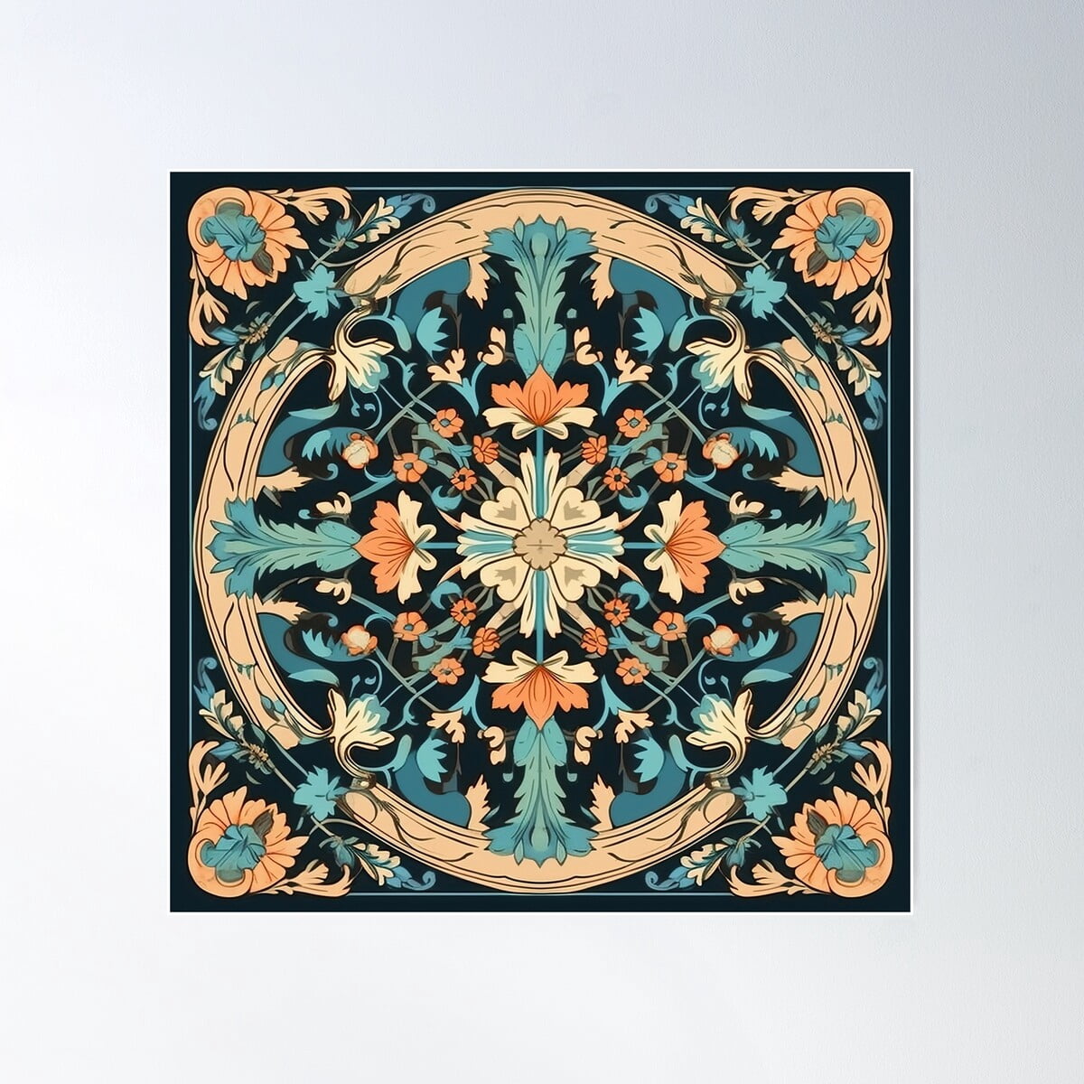 William Morris "Courage Cast In Color" Poster Wall Art, Modern Wall ...