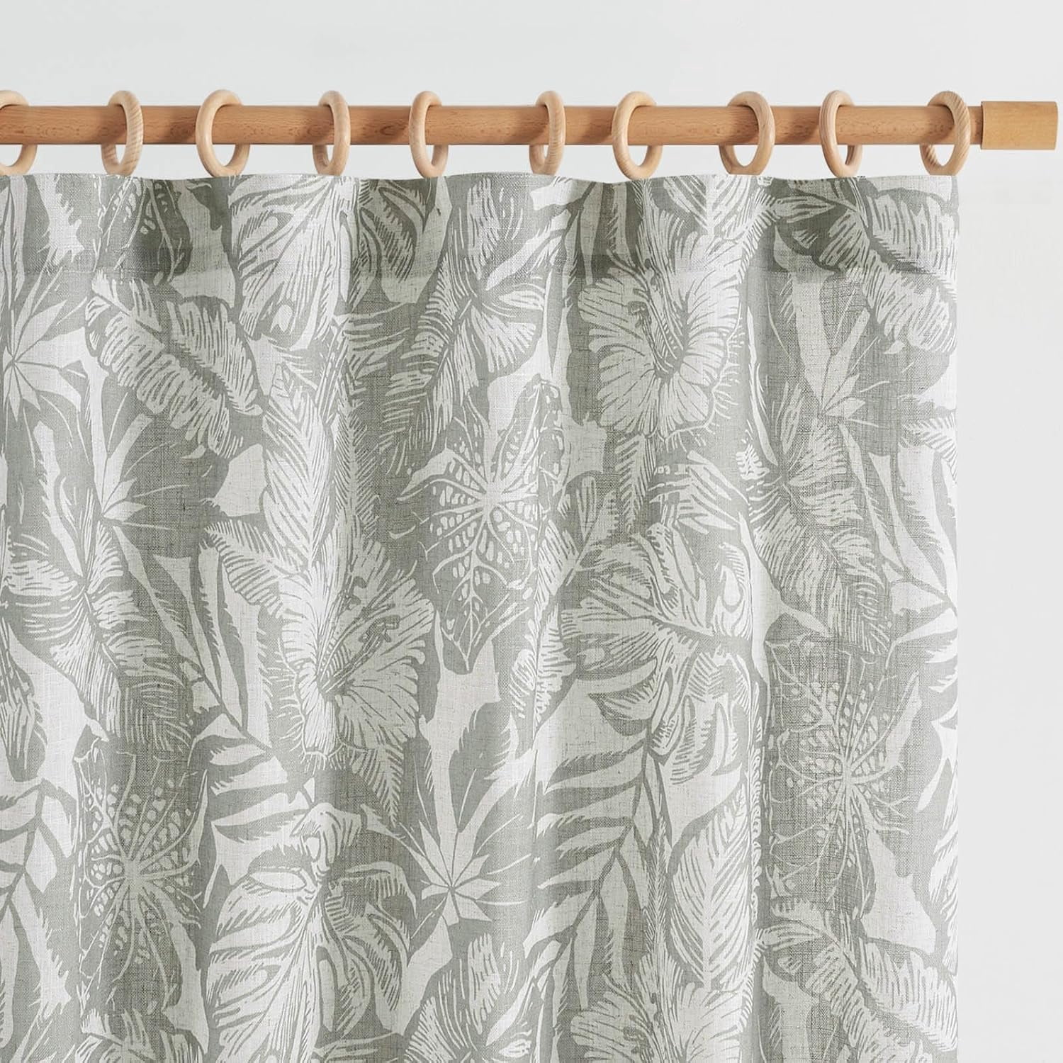 William Morris Curtains Set 2 Panels - Thick Linen Curtains 96 Inches ...