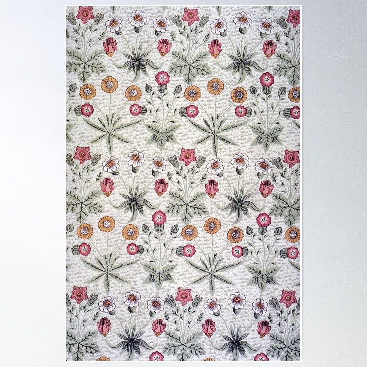 William Morris Daisy Wallpaper ,William Morris Floral Pattern,Vintage ...