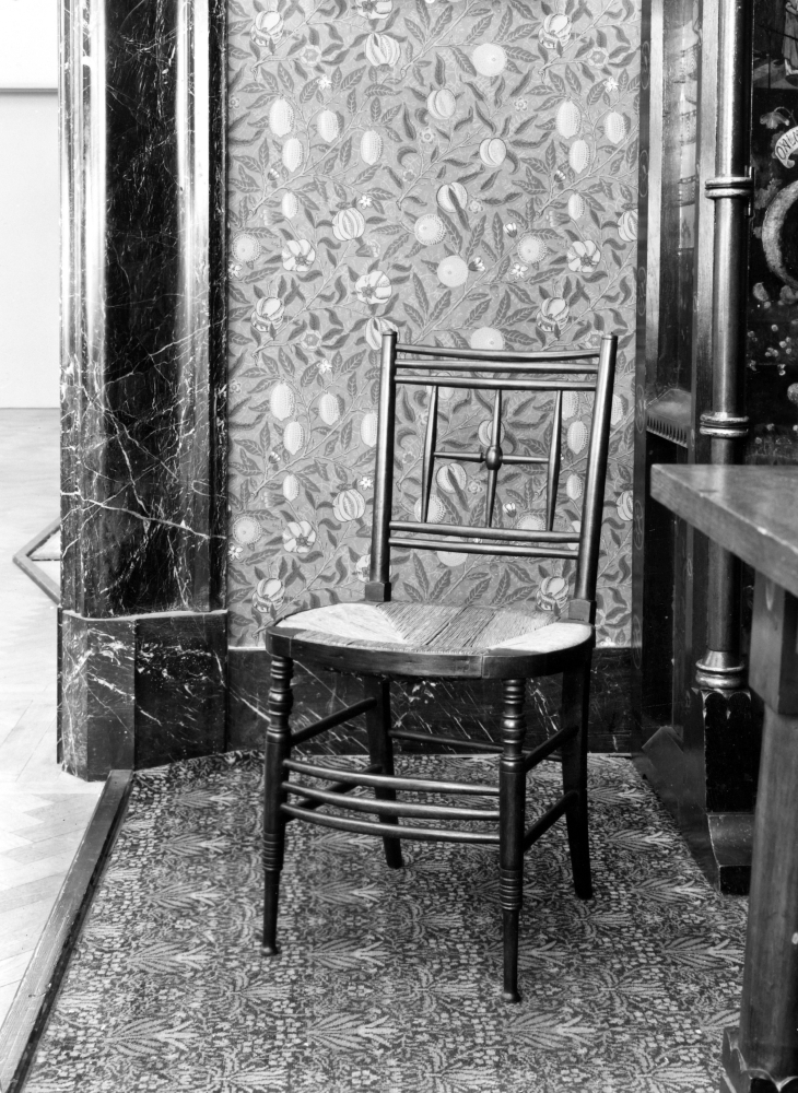 William Morris Designs. Nchair And Wallpaper Designed By William Morris ...