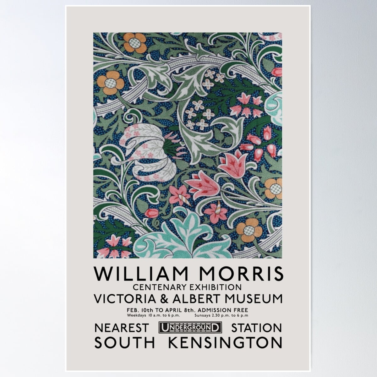 William Morris Exhibition Art, Art Nouveau, Victoria And Albert Museum ...