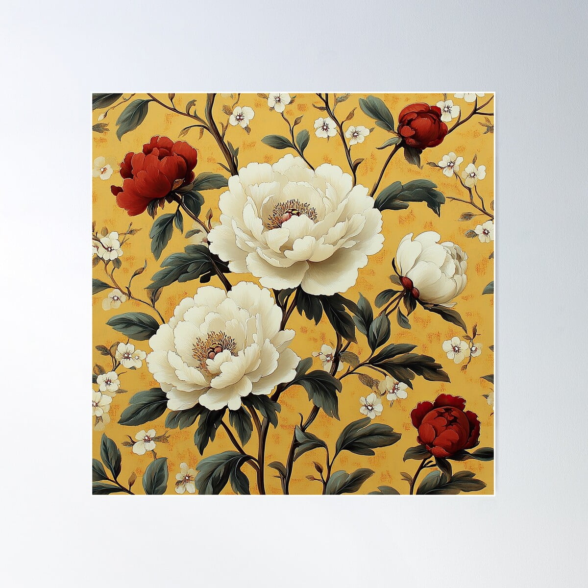 William Morris "Flora In Color" Poster Wall Art, Modern Wall Decor For ...