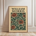 William Morris Floral Arts Crafts Botanical Pattern Vintage Textile ...