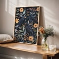 William Morris Inspired Raven Vintage Farmhouse Cottagecore Dark ...