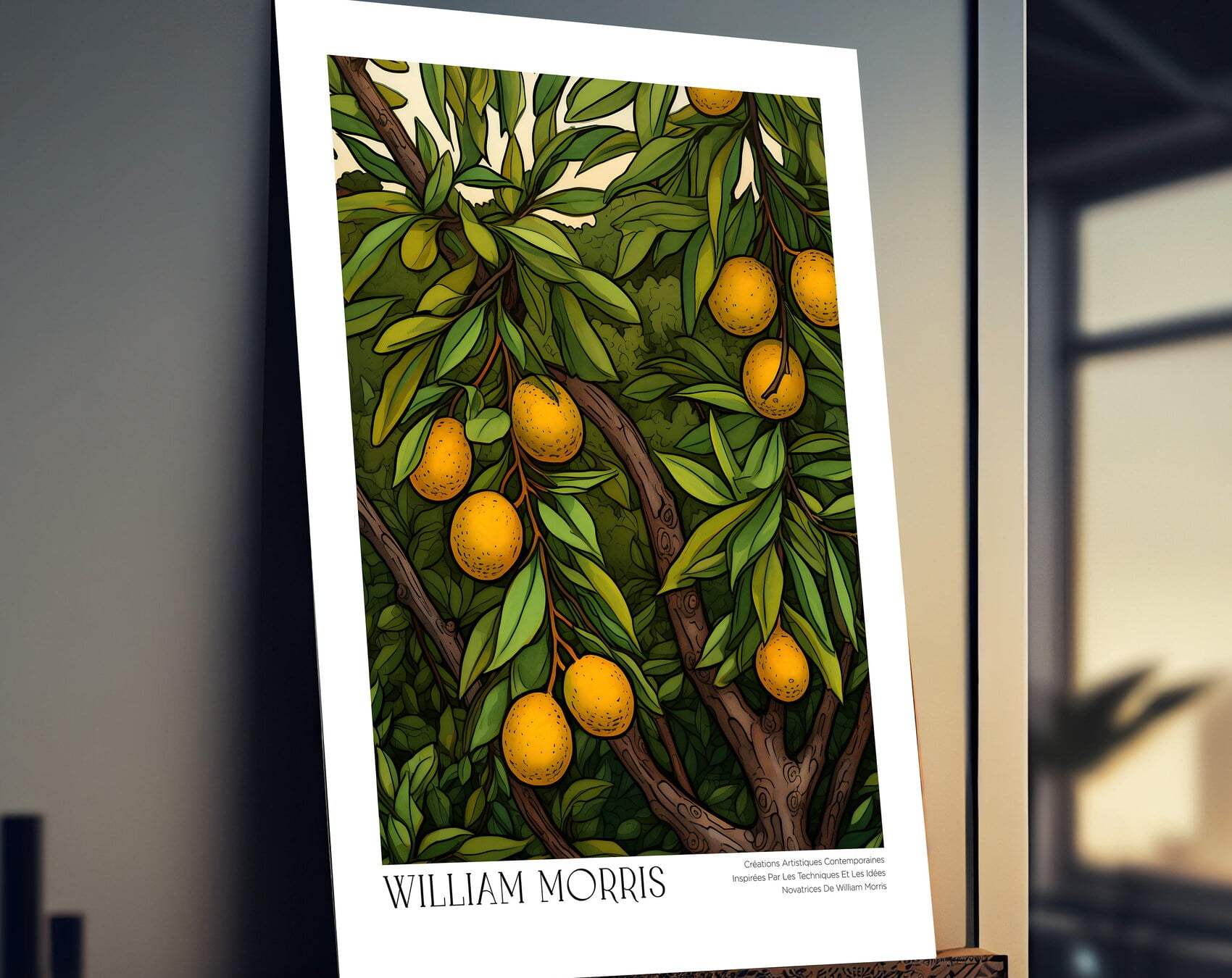 William Morris Lemon Botanical Poster Floral Gallery Wall Art Museum ...