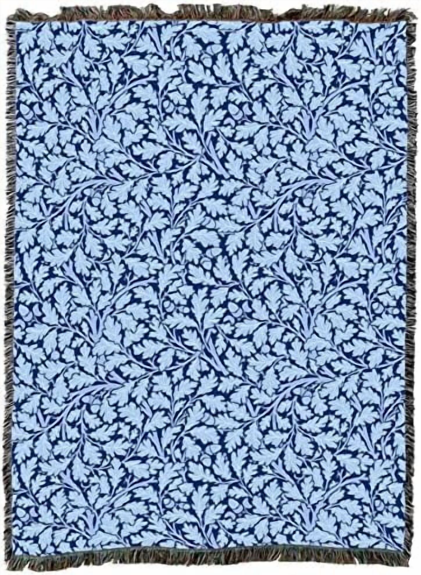 William Morris Oak Tree Blues Blanket XL - Arts & Crafts - Gift ...