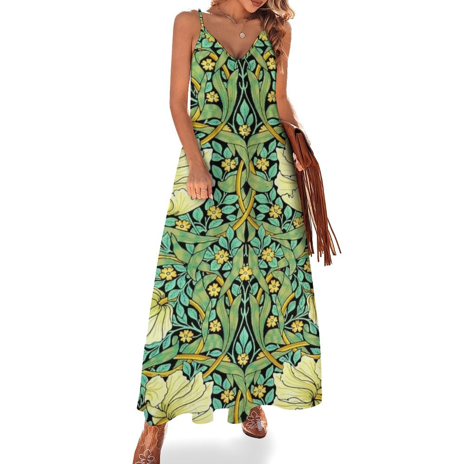 William Morris-Pimpernel Sleeveless Dress prom dress dresses with long ...