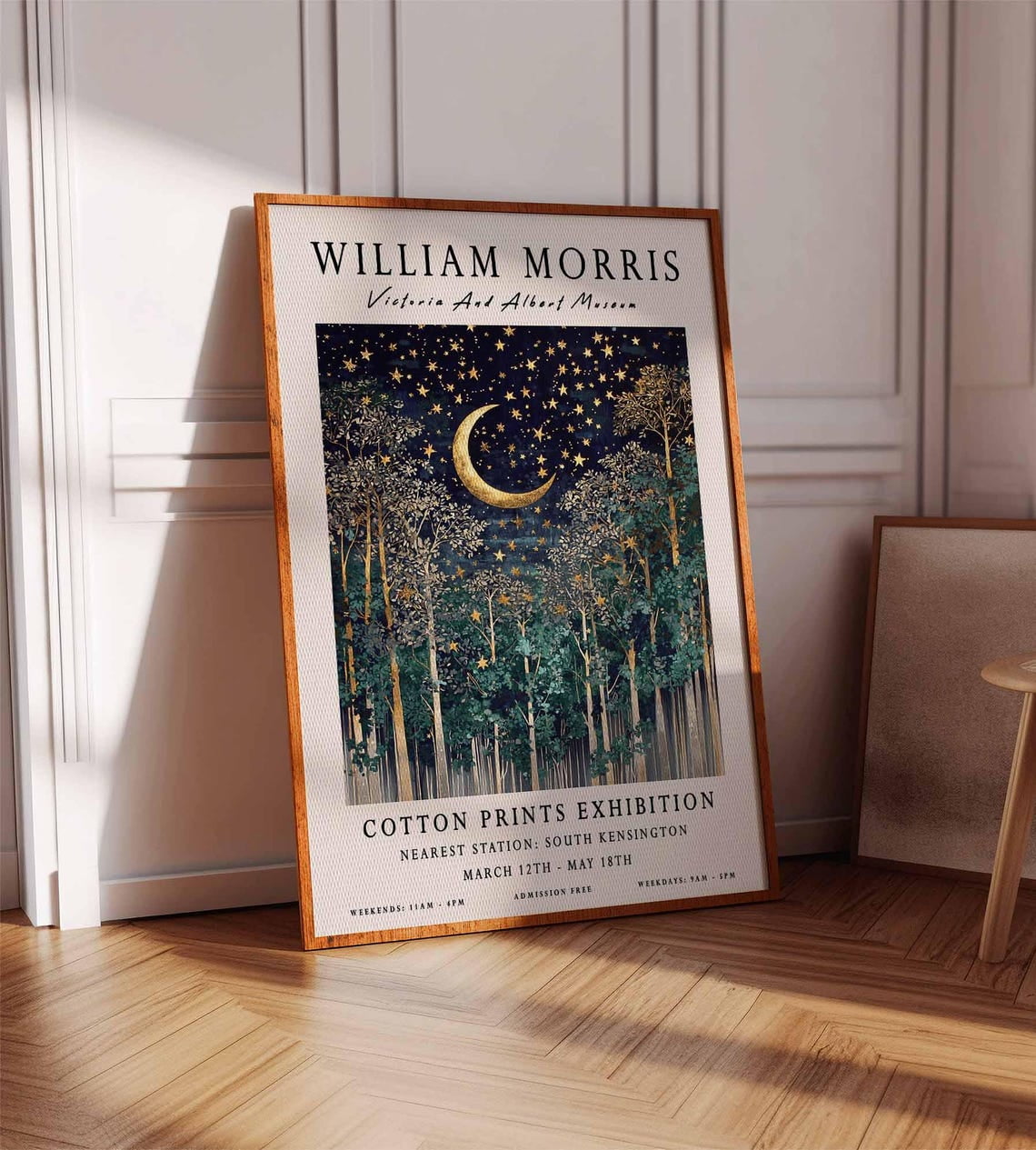 William Morris Poster, Night Sky Poster, William Morris Print, Animal ...