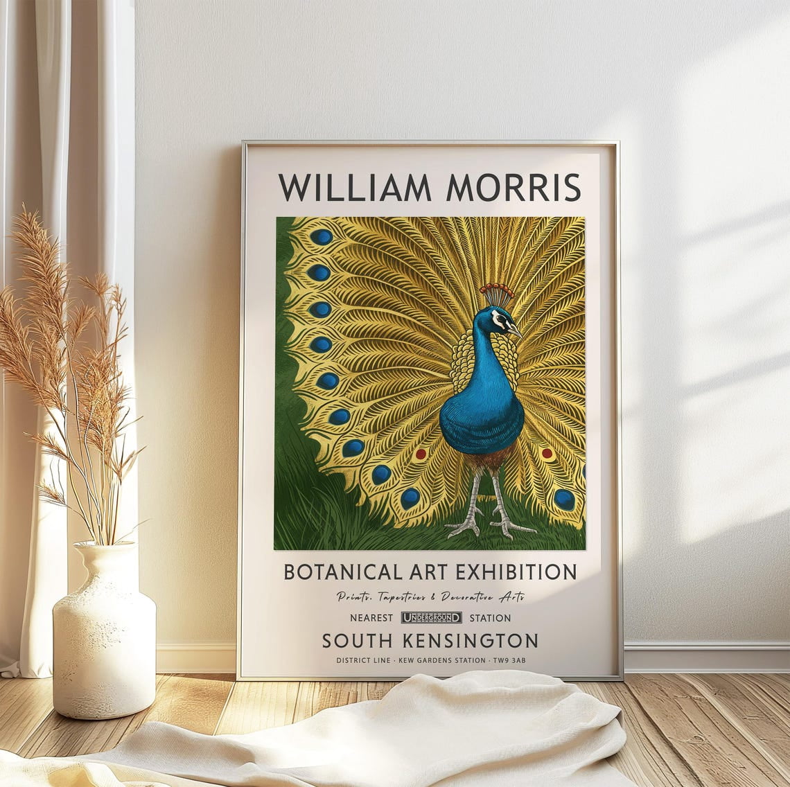 William Morris Poster, Peacock Poster, William Morris Print, Animal ...