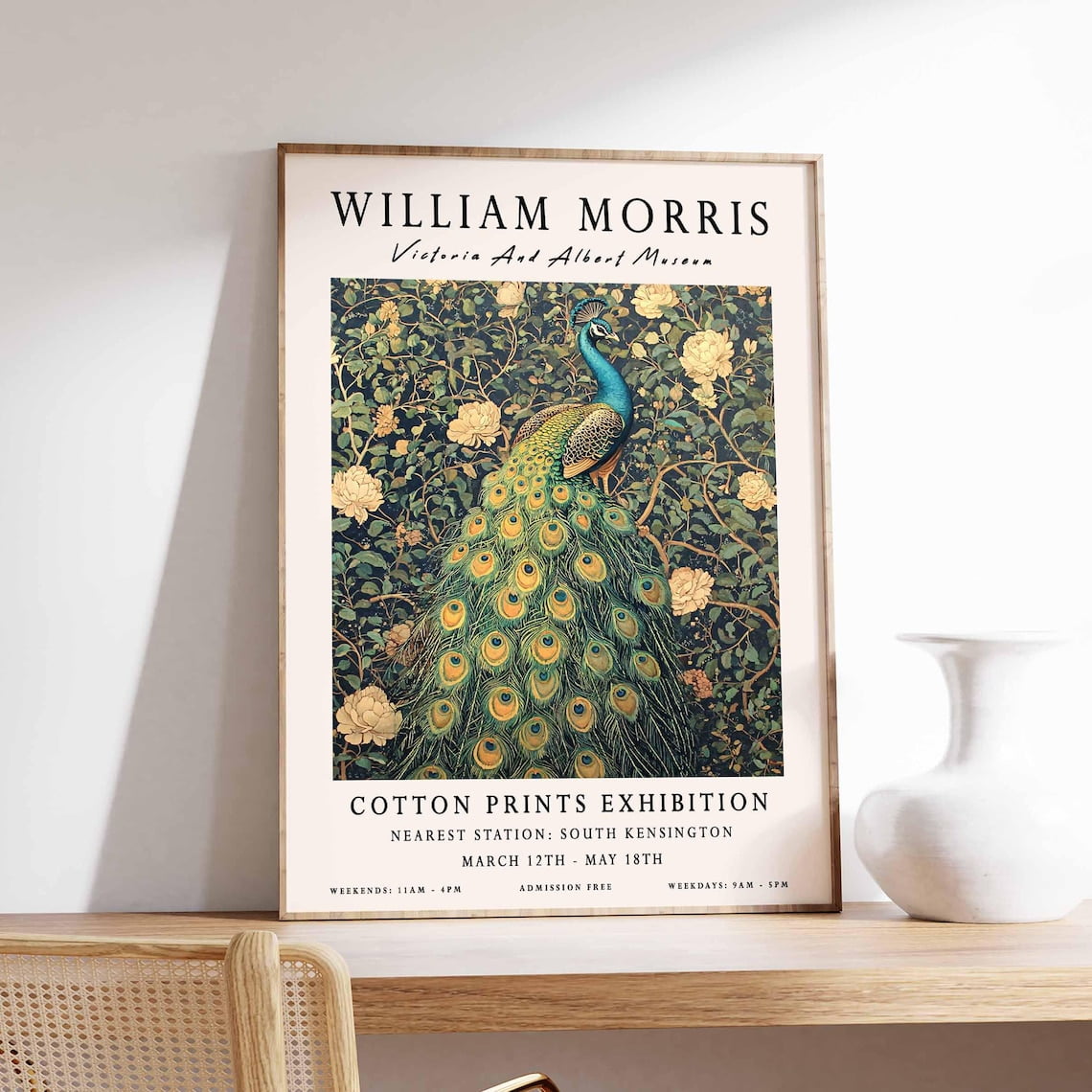 William Morris Poster, Peacock Poster, William Morris Print, Animal ...