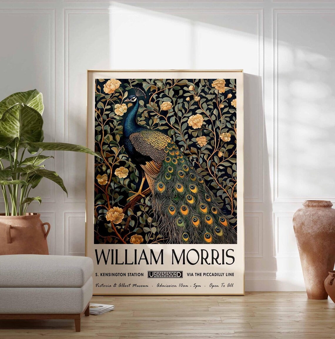 William Morris Poster, Peacock Poster, William Morris Print, Animal ...