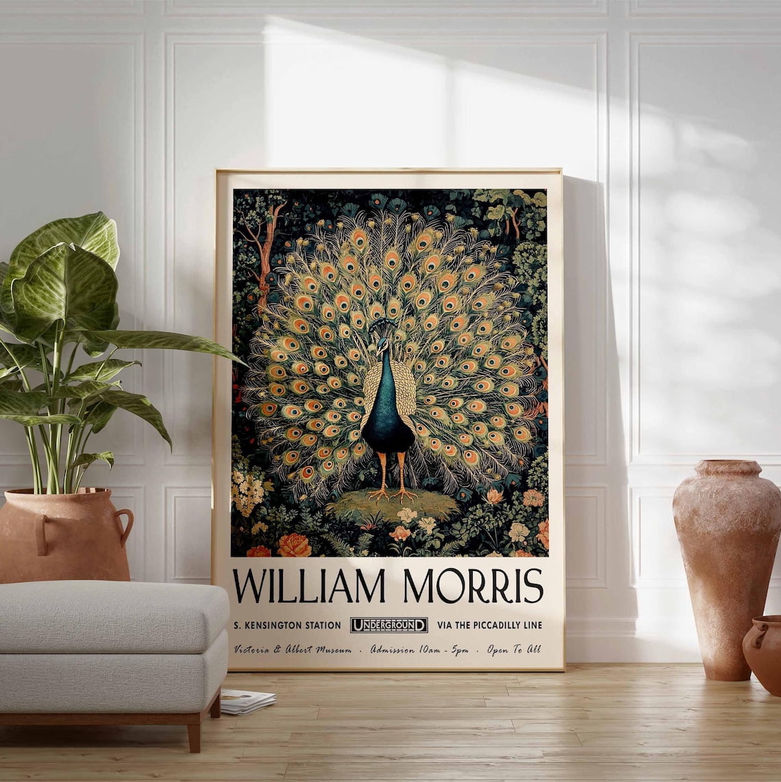 William Morris Poster, Peacock Poster, William Morris Print, Animal ...