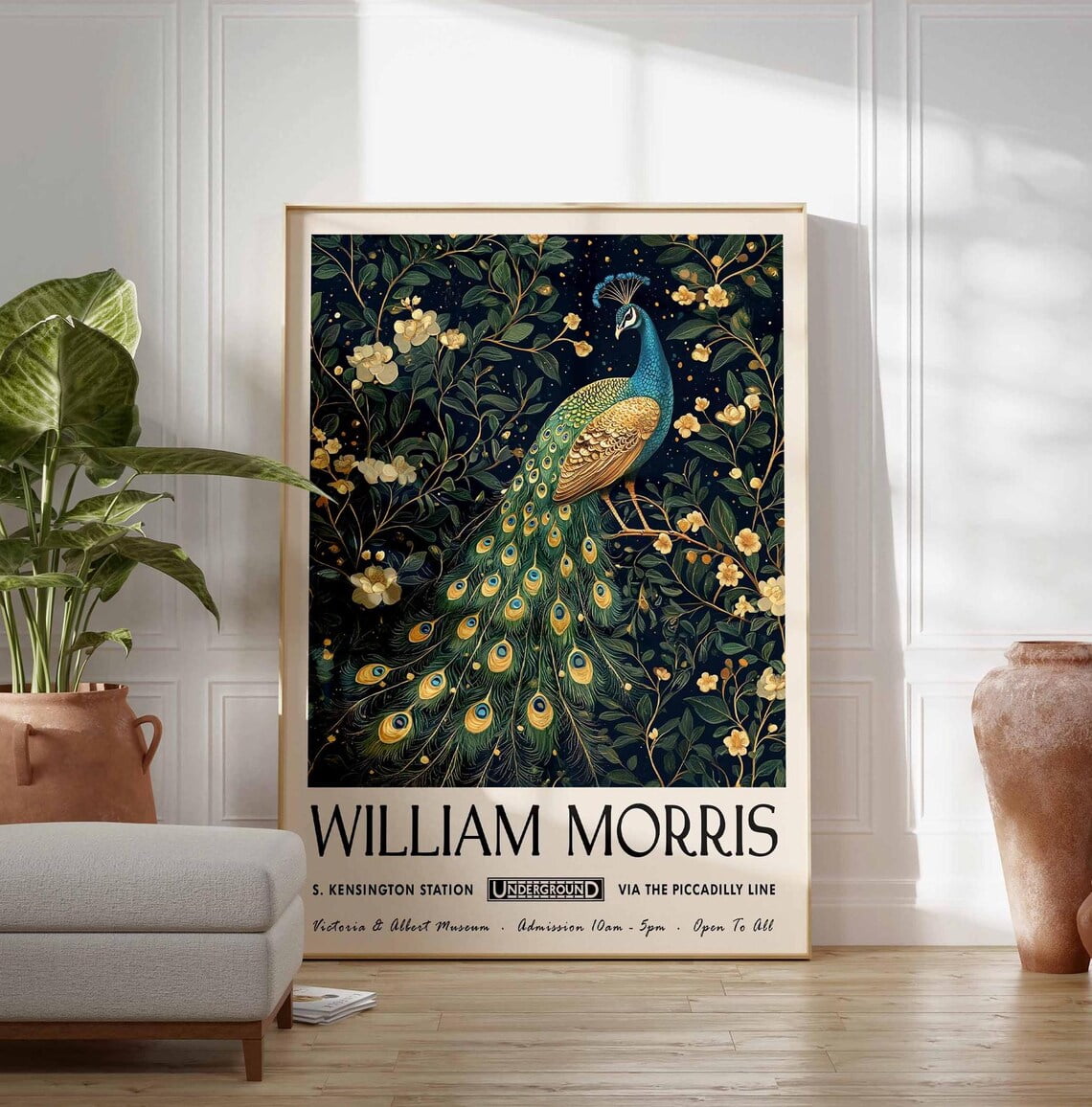 William Morris Poster, Peacock Poster, William Morris Print, Animal ...