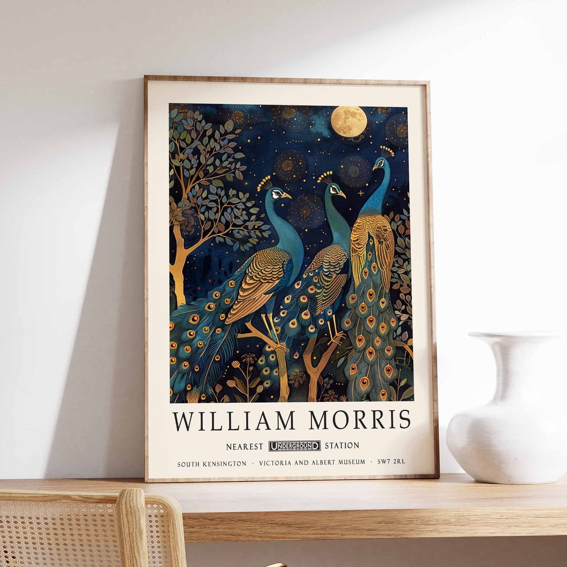 William Morris Print, Peacock Poster, William Morris Poster, Botanical ...