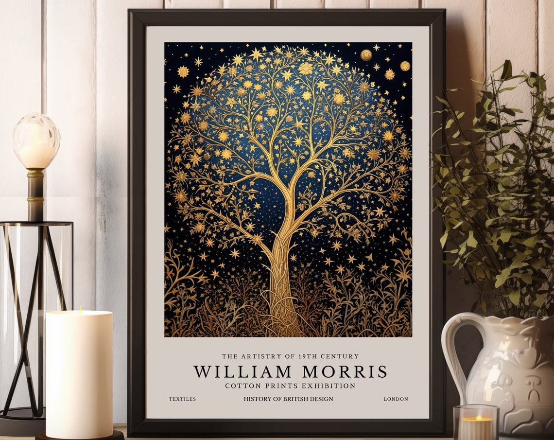 William Morris Print Tree Of Life, William Morris Poster, William ...