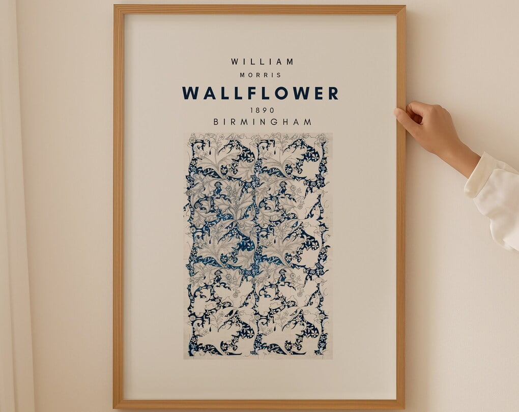 William Morris Print - Wallflower Charming Botanical: Victorian Decor ...