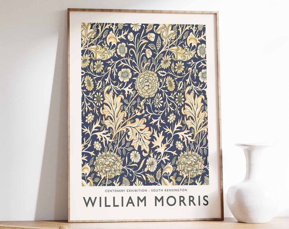 William Morris Print, William Morris Exhibition Poster, William Morris ...