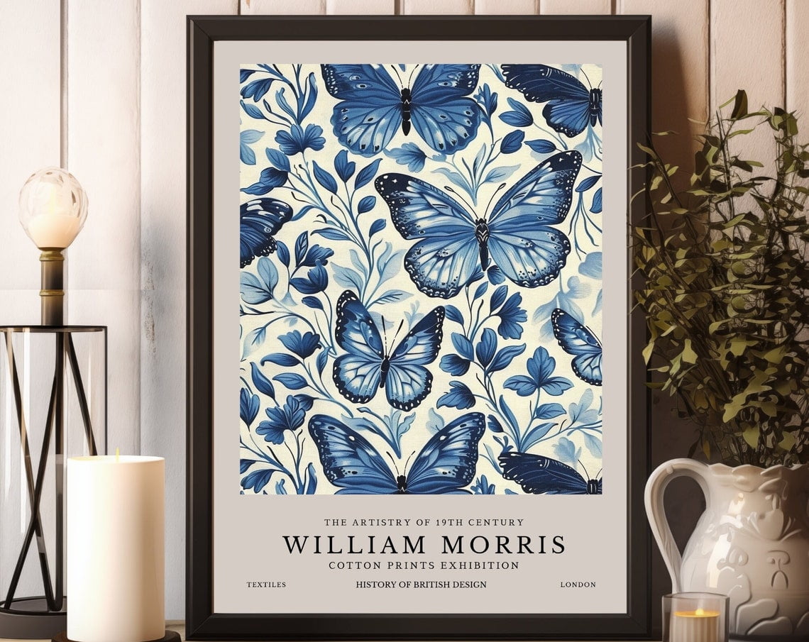 William Morris Print, William Morris Exhibition Print, William Morris ...