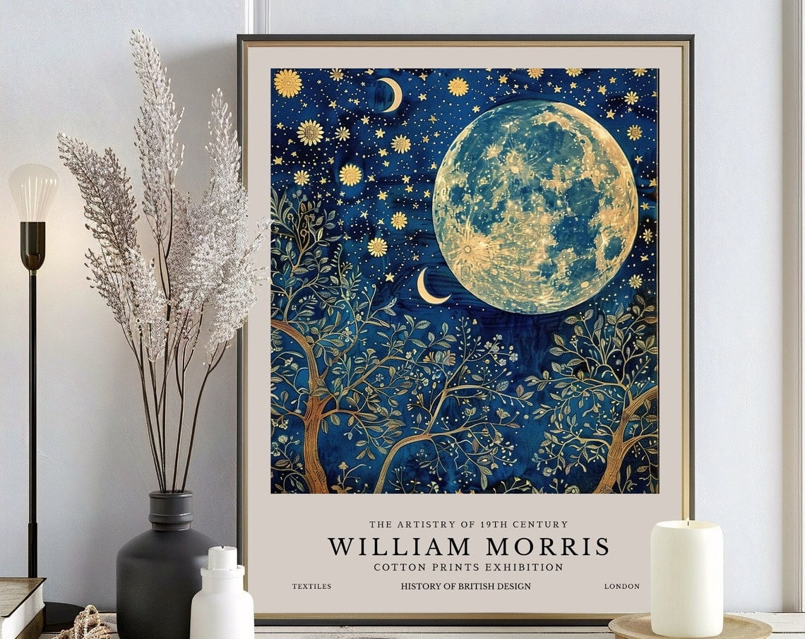 William Morris Print, William Morris Exhibition Print, William Morris ...
