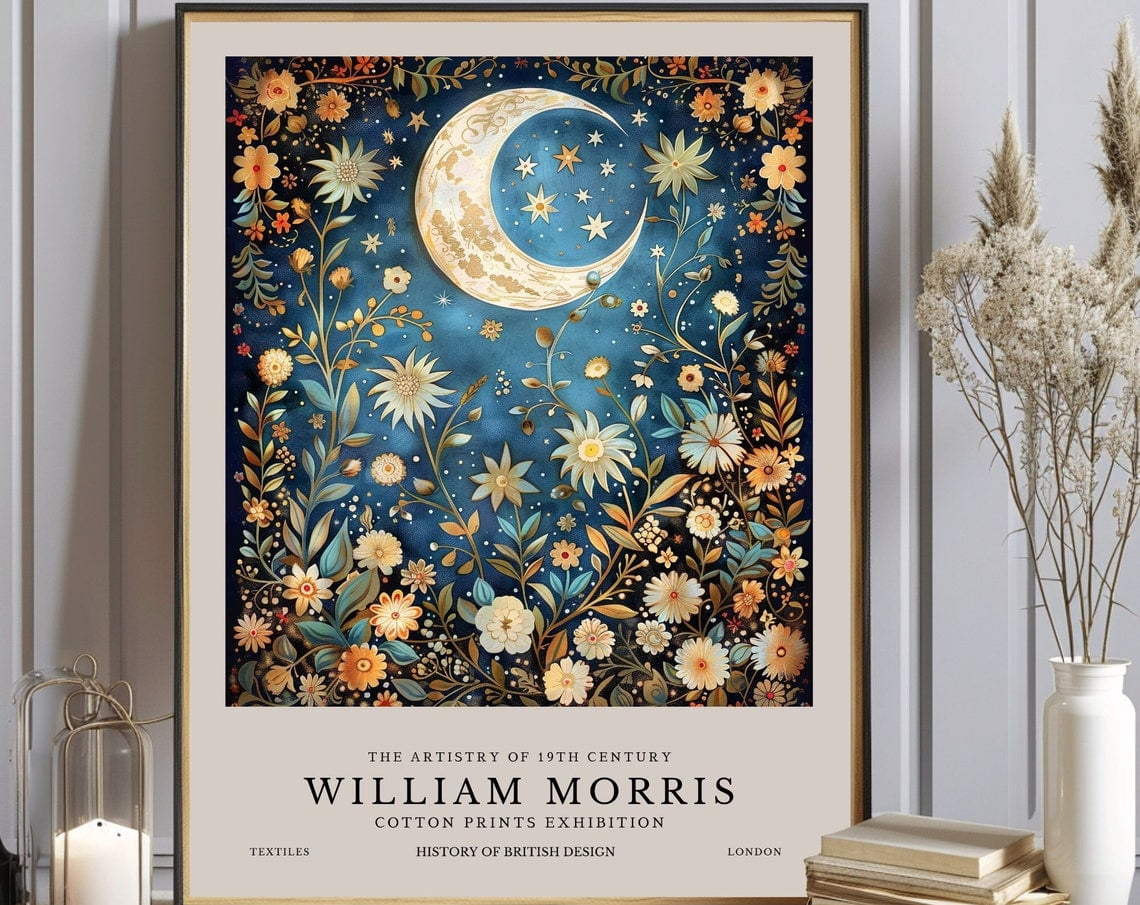 William Morris Print, William Morris Exhibition Print, William Morris ...