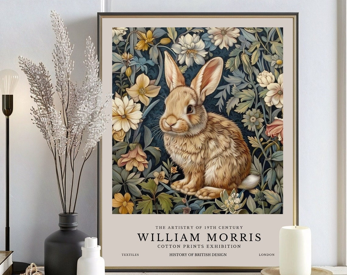 William Morris Print, William Morris Exhibition Print, William Morris ...