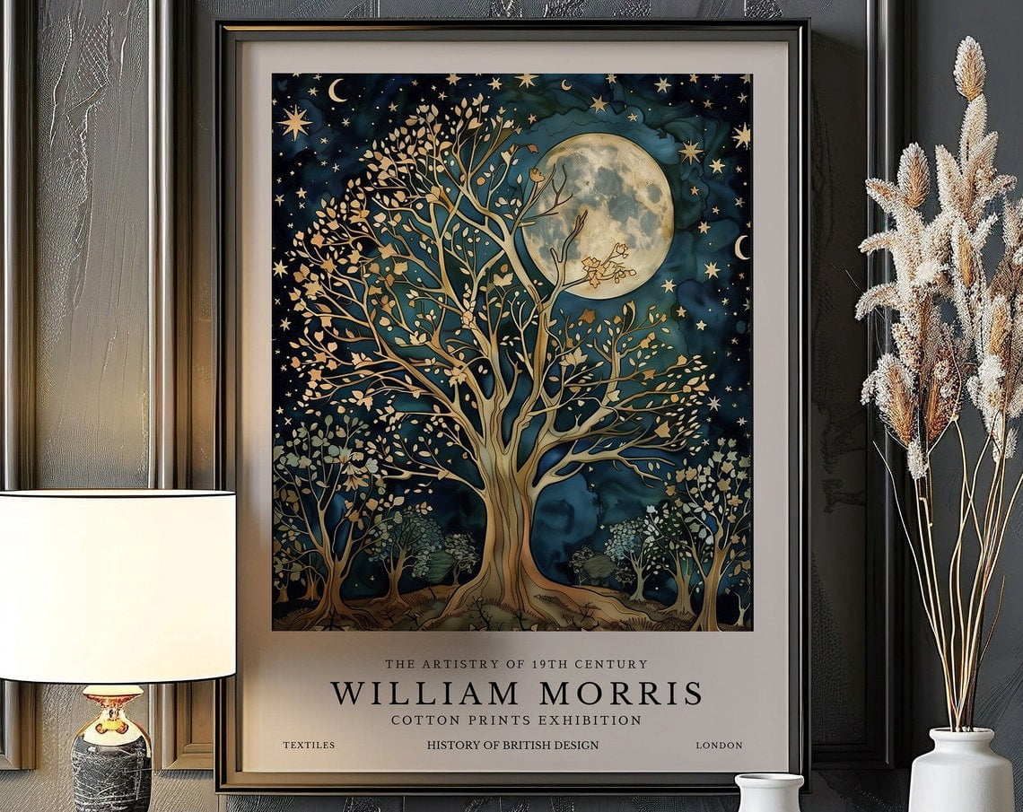 William Morris Print, William Morris Exhibition Print, William Morris ...