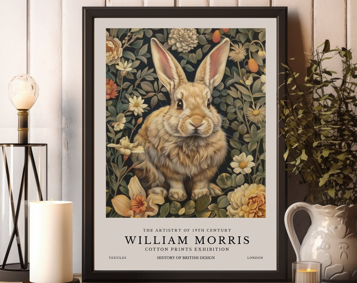 William Morris Print, William Morris Exhibition Print, William Morris ...