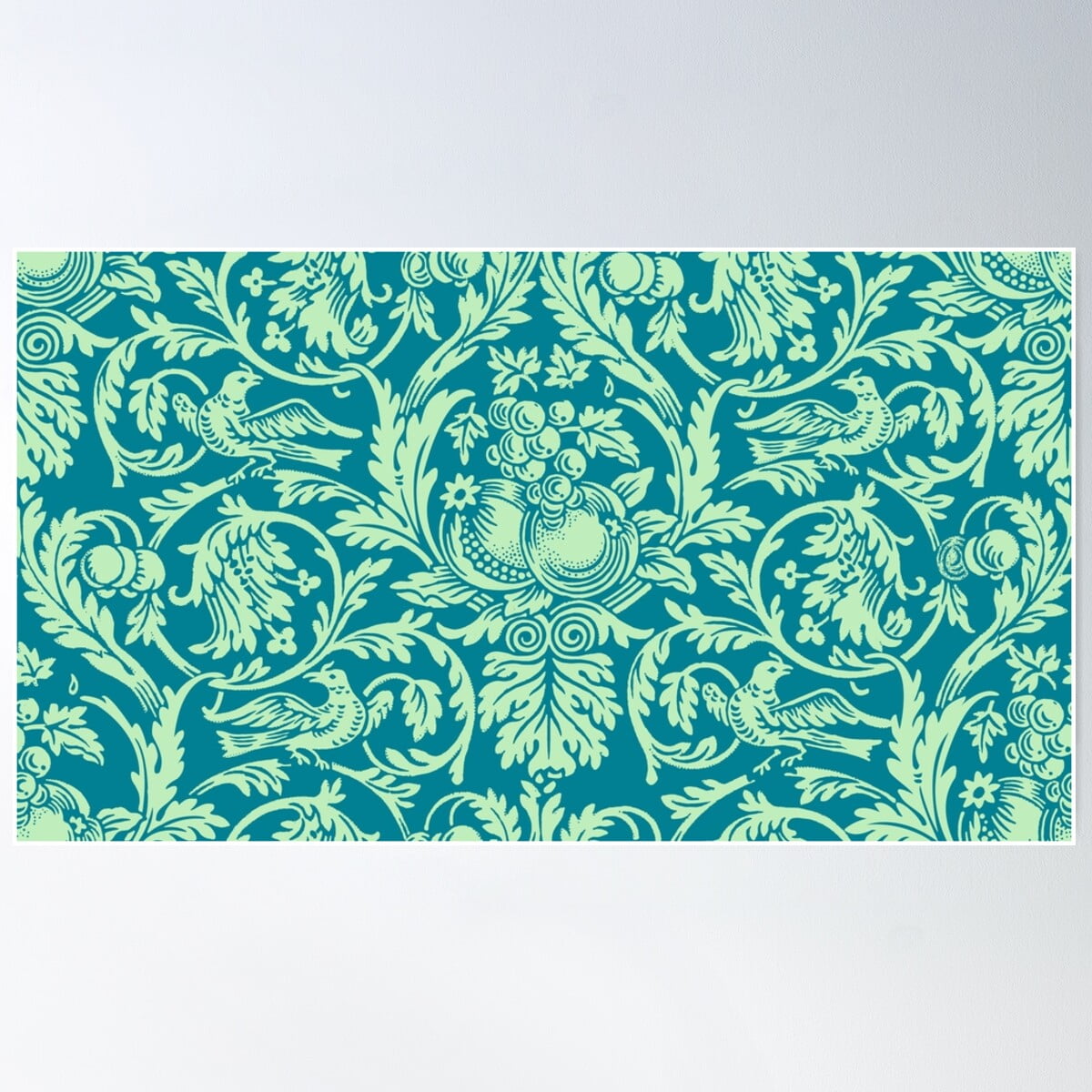 William Morris Queen Anne Pattern Reproduction Poster Wall Art, Modern ...