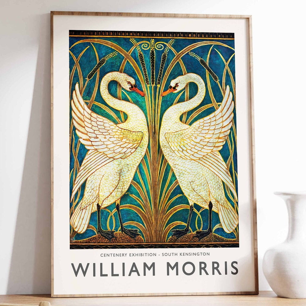 William Morris Swan Print, William Morris Poster, William Morris Floral ...