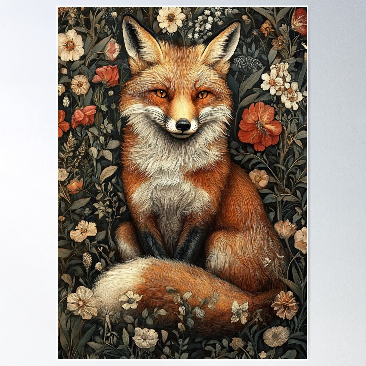 William Morris "The Fox - Lord Of The Silent Woods" Poster Wall Art ...