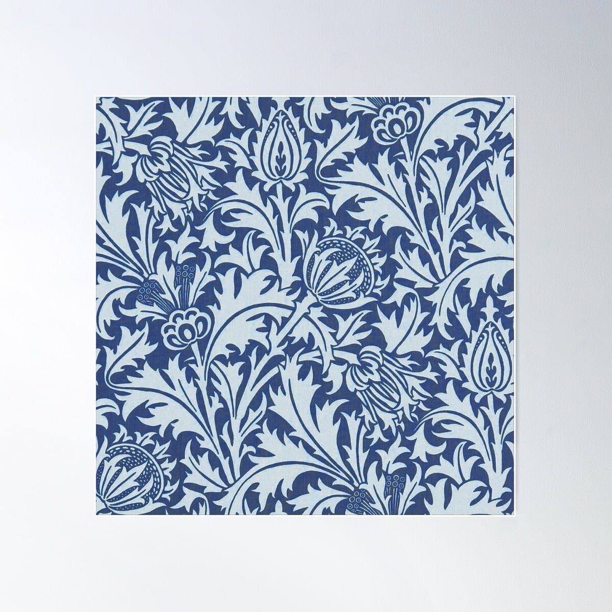 William Morris Thistle (Inverted) Poster Wall Art, Modern Wall Decor ...
