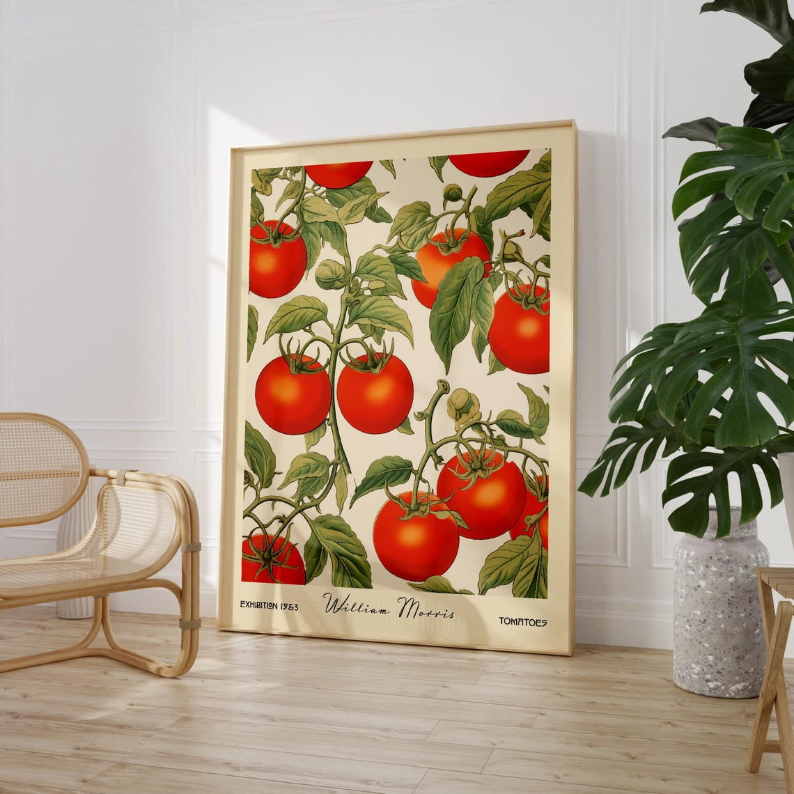 William Morris Tomato Art Print - Vintage Food Illustration Kitchen ...