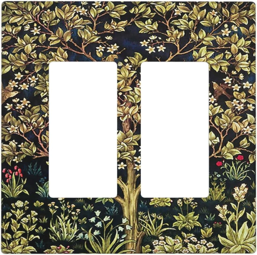 William Morris Tree Of Life Vintage Floral Art Double Rocker Light ...
