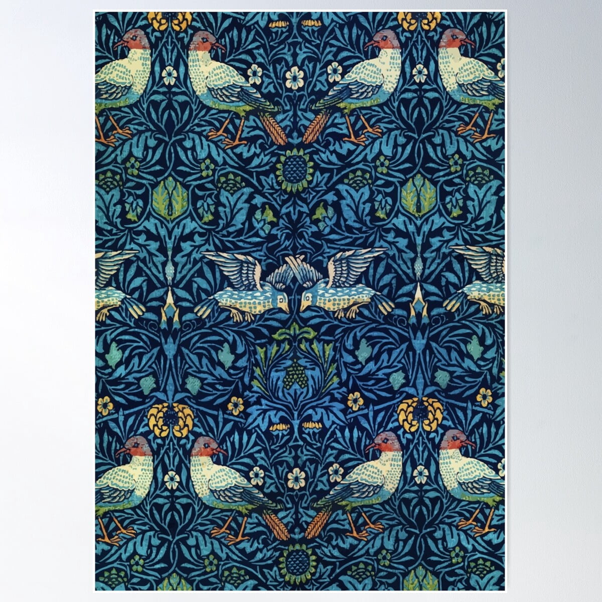 William Morris Victorian Arts And Crafts Movement Designer Birds Poster ...
