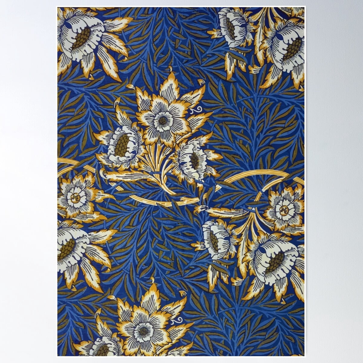 William Morris Victorian Arts And Crafts Movement Design Tulip Willow ...