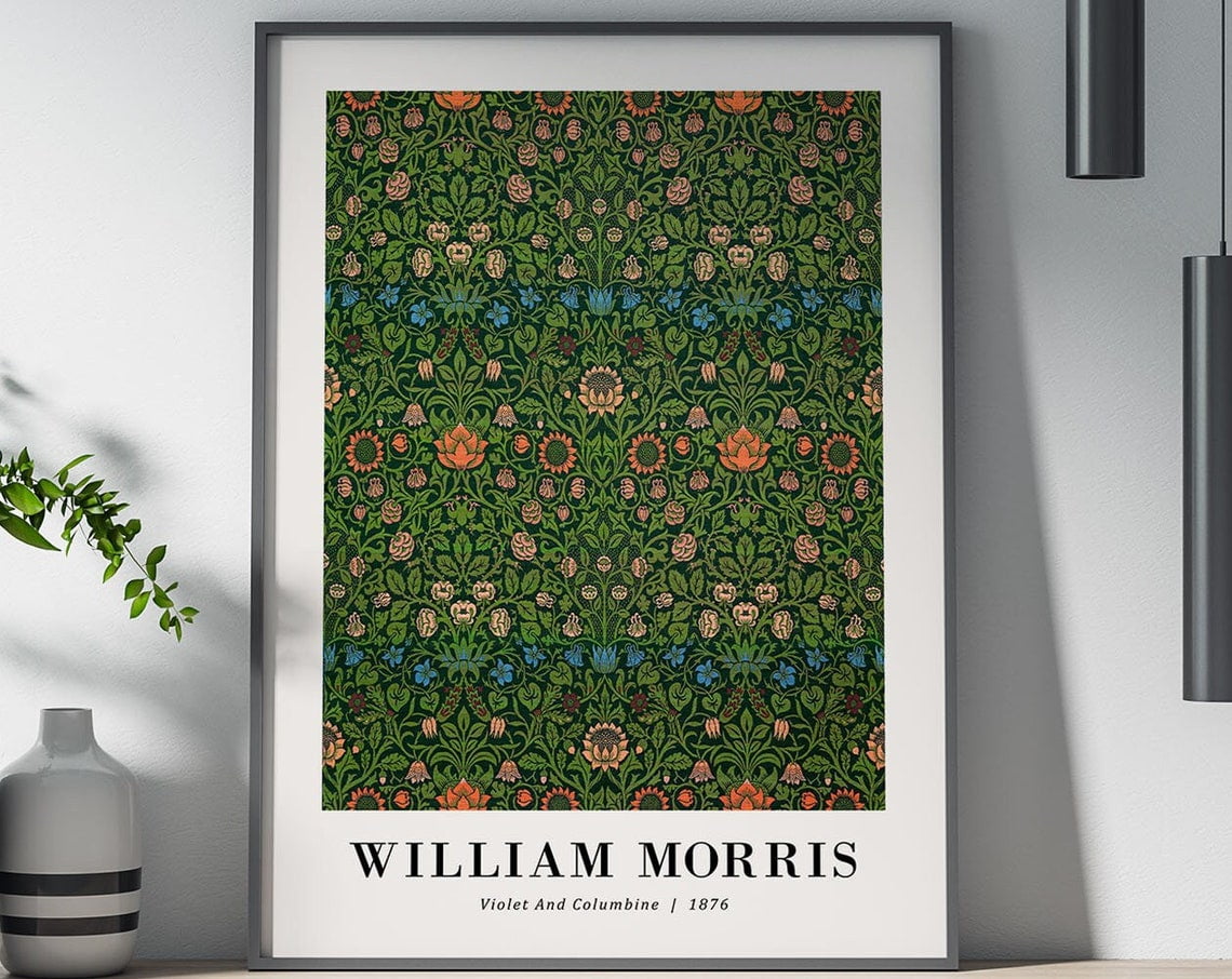 William Morris Violet And Columbine 1876 Poster, Poster, Poster Print ...