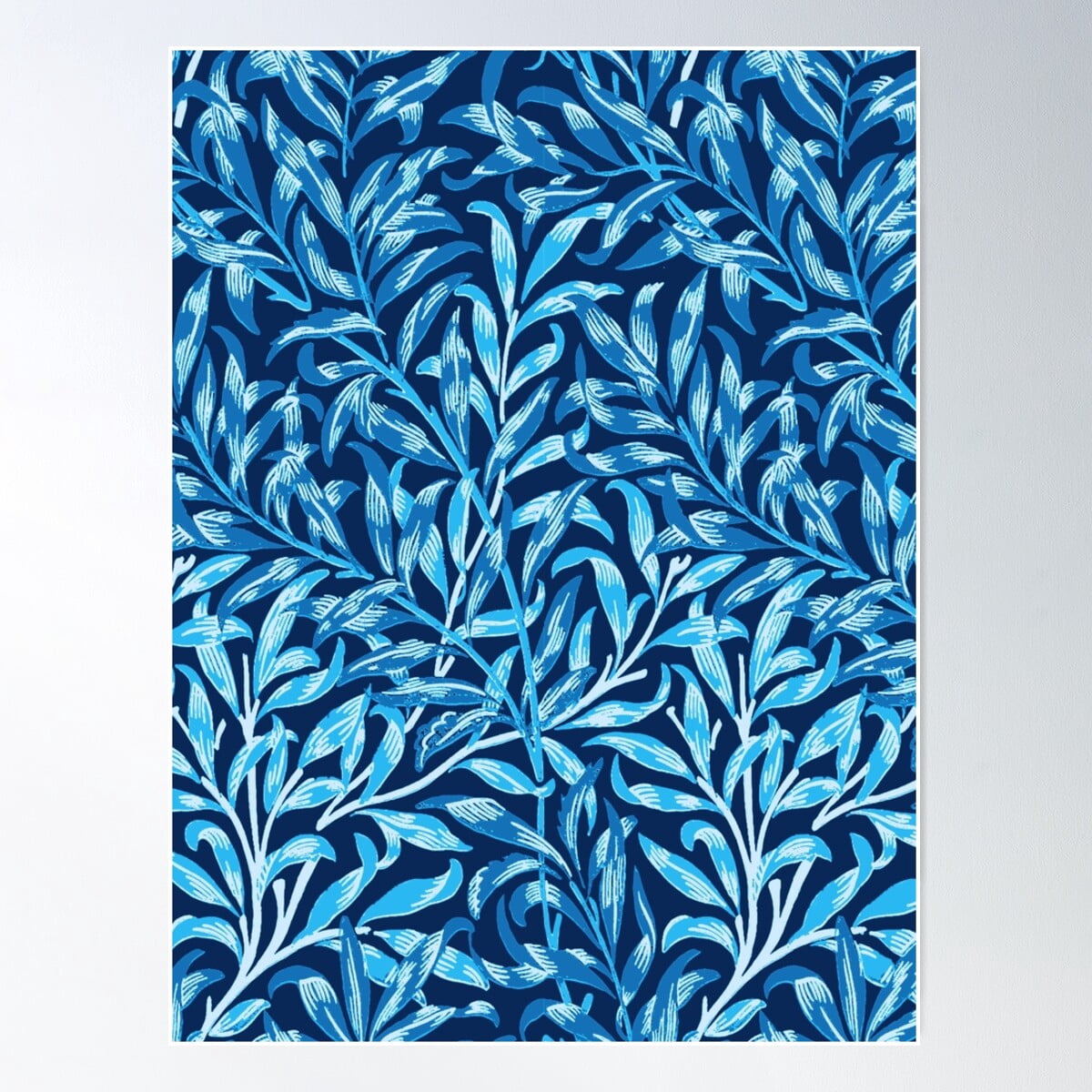 William Morris Willow Bough, Cobalt And Navy Blue Poster Wall Art ...