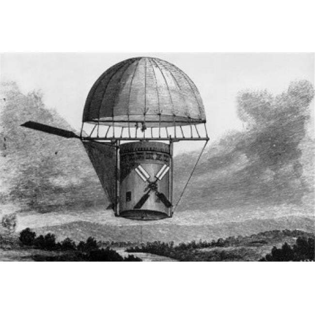William N. Riddles Aerial Ship 1892 Poster Print - 18 x 24 in ...