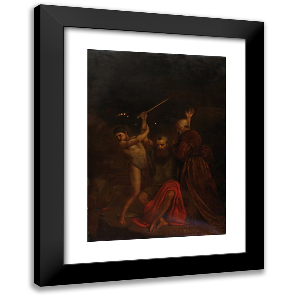 William Page 14x18 Black Modern Framed Museum Art Print Titled - Moses ...
