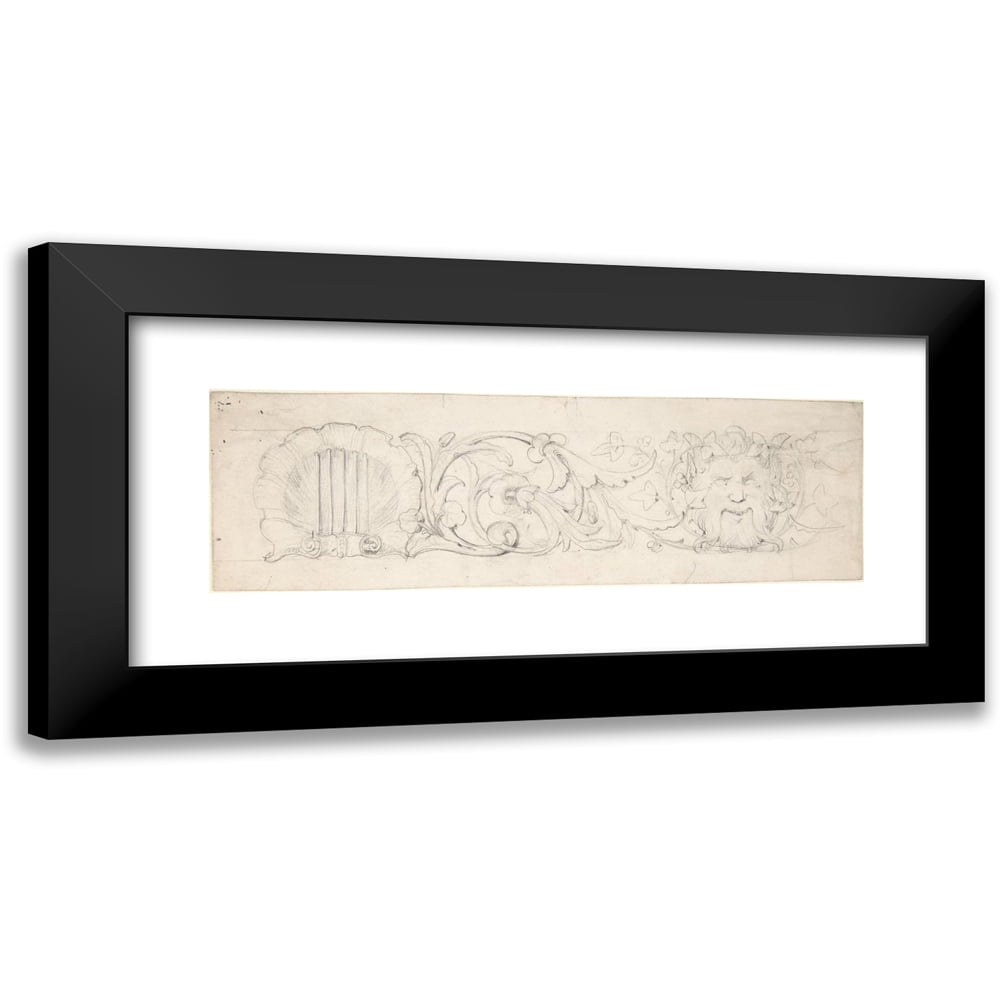 William Pitts 14x7 Black Modern Framed Museum Art Print Titled - Design ...