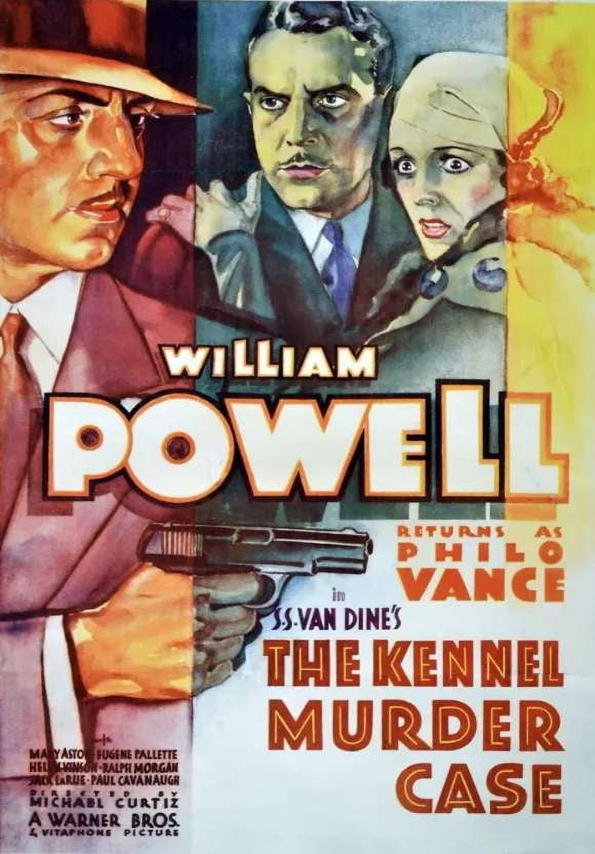 William Powell The Kennel murder case Movie Decor. Home Graphic Art ...