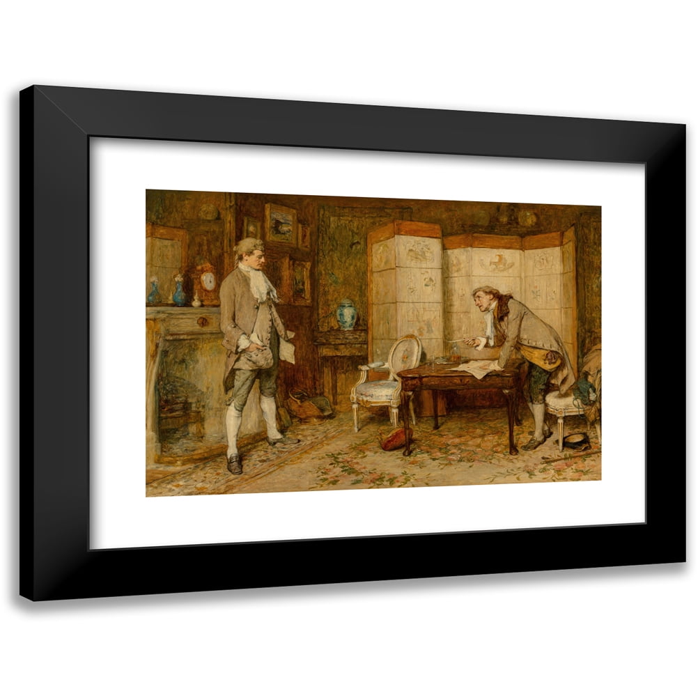 William Quiller Orchardson 24x17 Black Modern Framed Museum Art Print ...