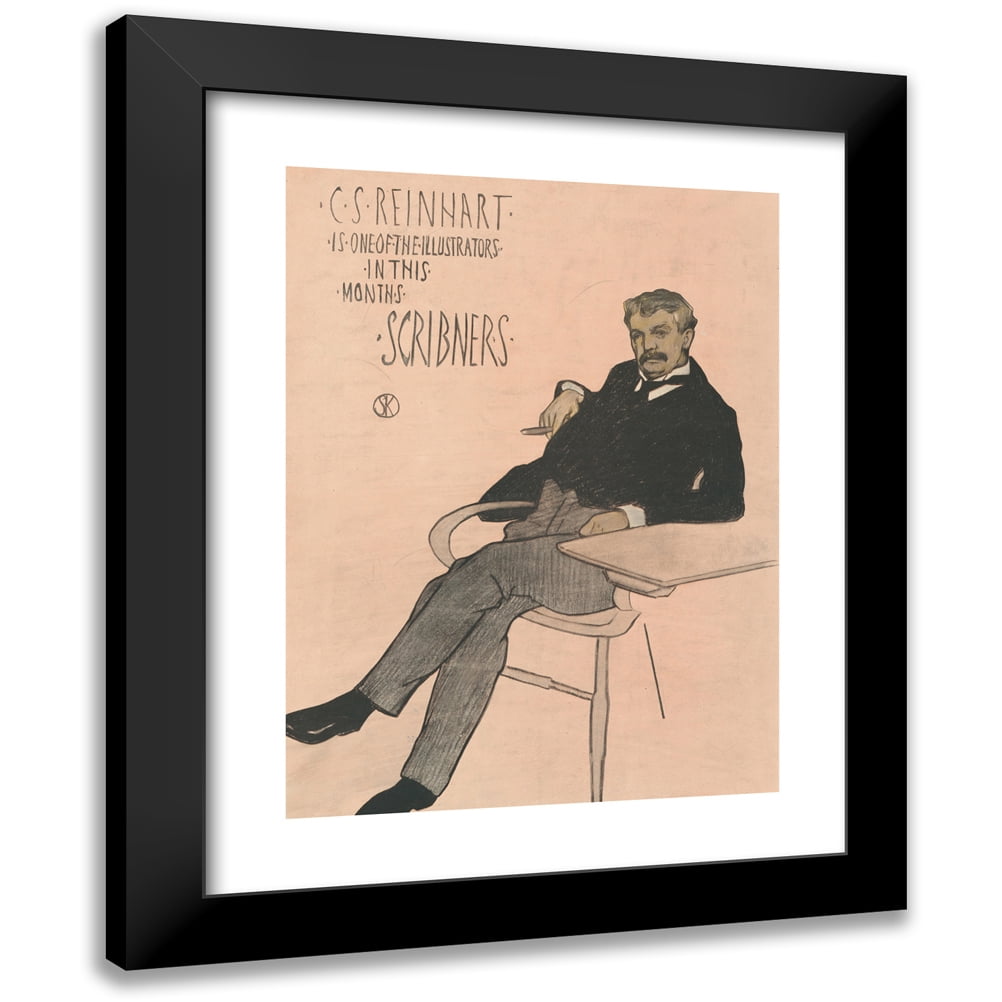 William Sergeant Kendall 19x24 Black Modern Framed Museum Art Print Titled - C. S. Reinhart is ...