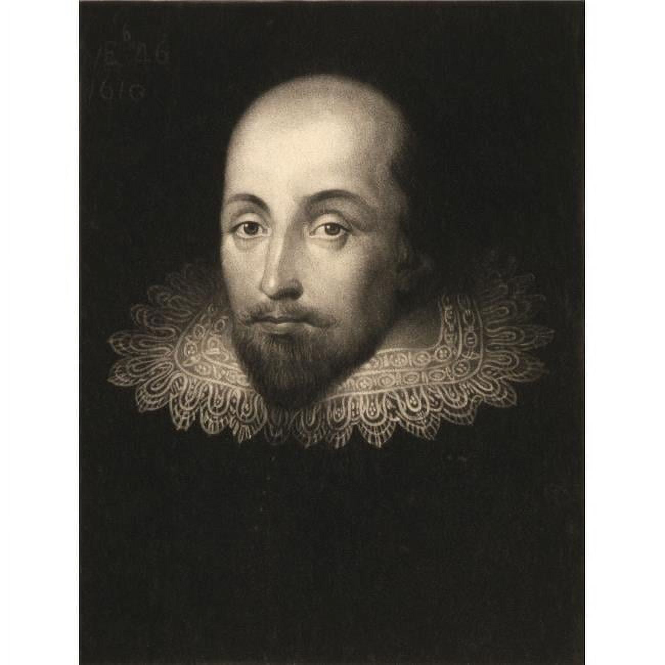 William Shakespeare 1564 to 1616 English Poet & Dramatist Engraved by ...