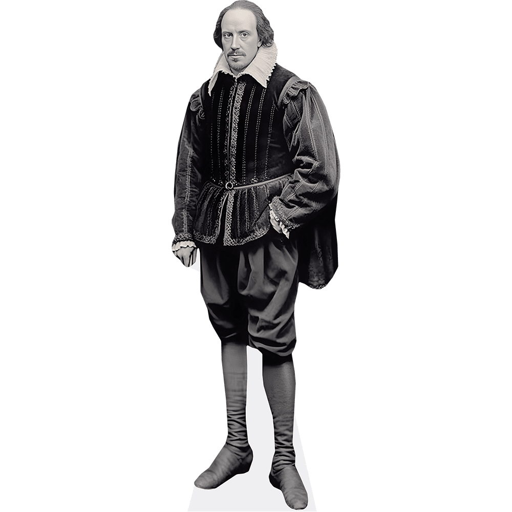 William Shakespeare (BW) Lifesize Cardboard Cutout Standee - Walmart.com